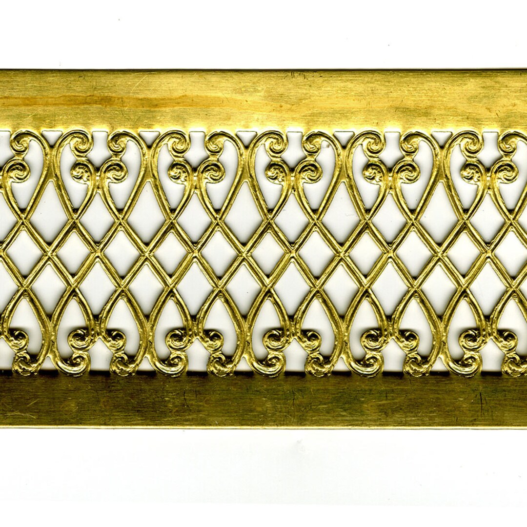 Wide Scroll Brass Banding 6" Piece - Metal Banding for Architecture ...