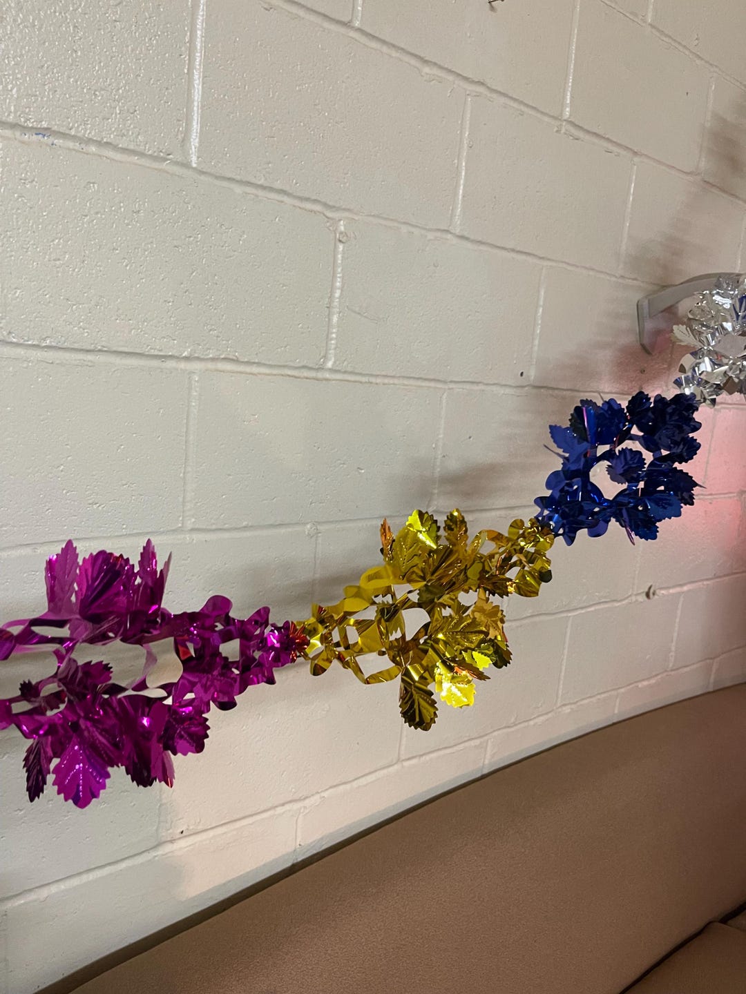 Vintage Mexican Tinsel Foil. 2-posada Garlands.mexican Posada ...