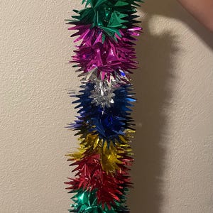 Vintage Tinsel Foil Posada Garland. Mexican Posada Christmas Home ...