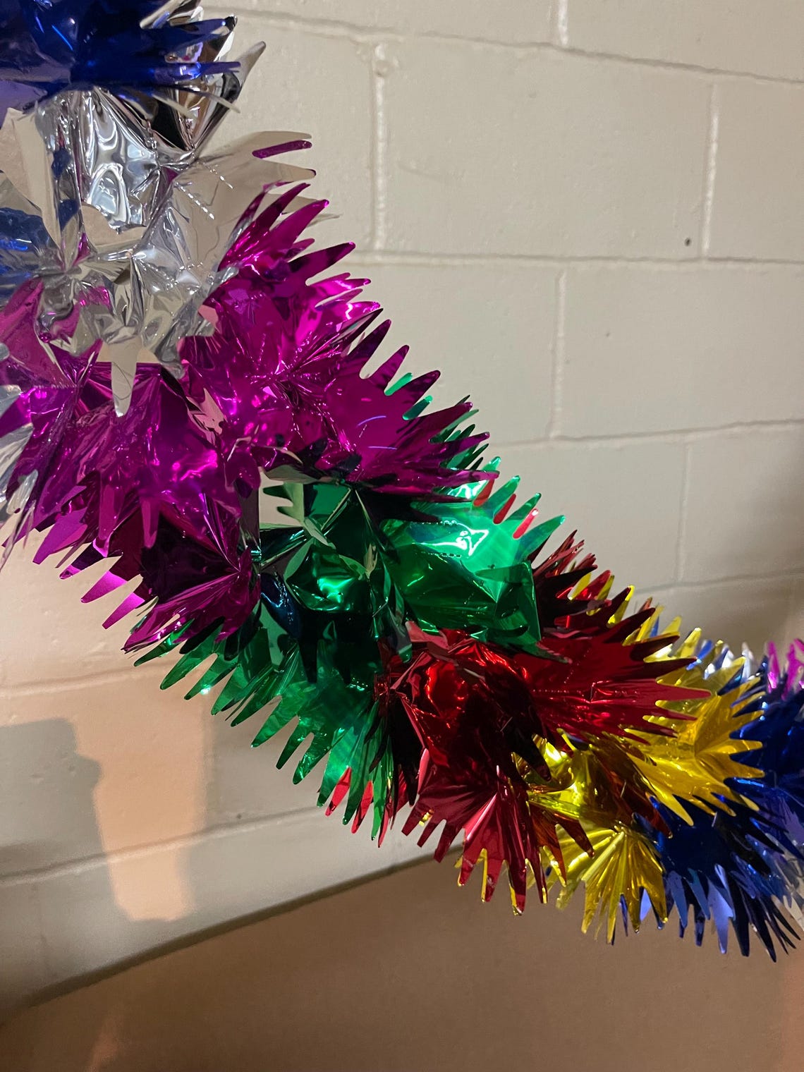 Vintage Tinsel Foil Posada Garland. Mexican Posada Christmas Home ...