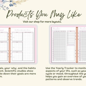 12-month Digital & Printable Habit Tracking PDF, Undated Tracking Sheet ...