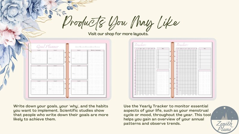 12-month Digital & Printable Habit Tracking PDF, Undated Tracking Sheet ...