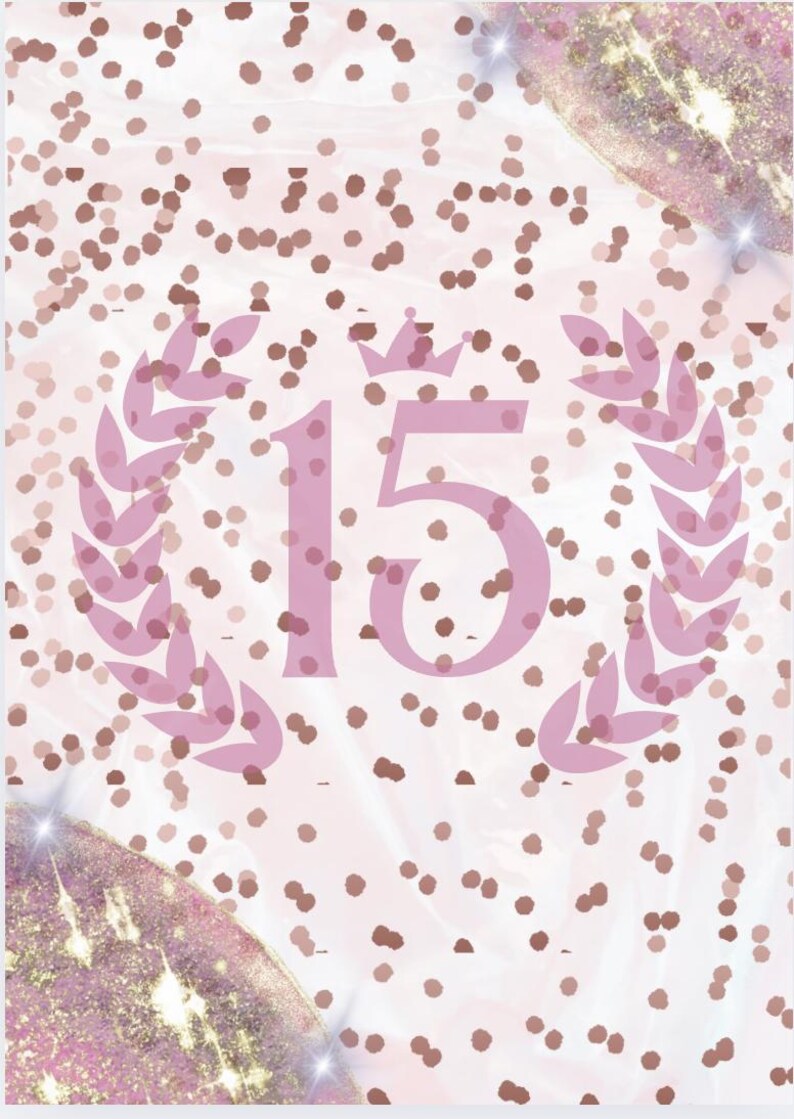 Pink Sparkle Quinceñera Invitation | 15th Birthday Celebration ...