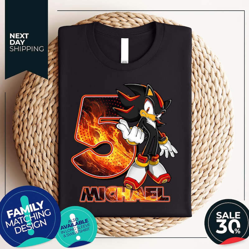Custom Name Sonic Shirt - Etsy