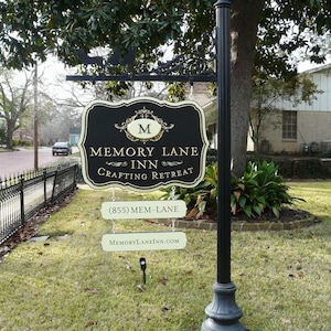 Storefront Blade Sign, Hanging Blade Sign Custom, Double Sided Sign ...