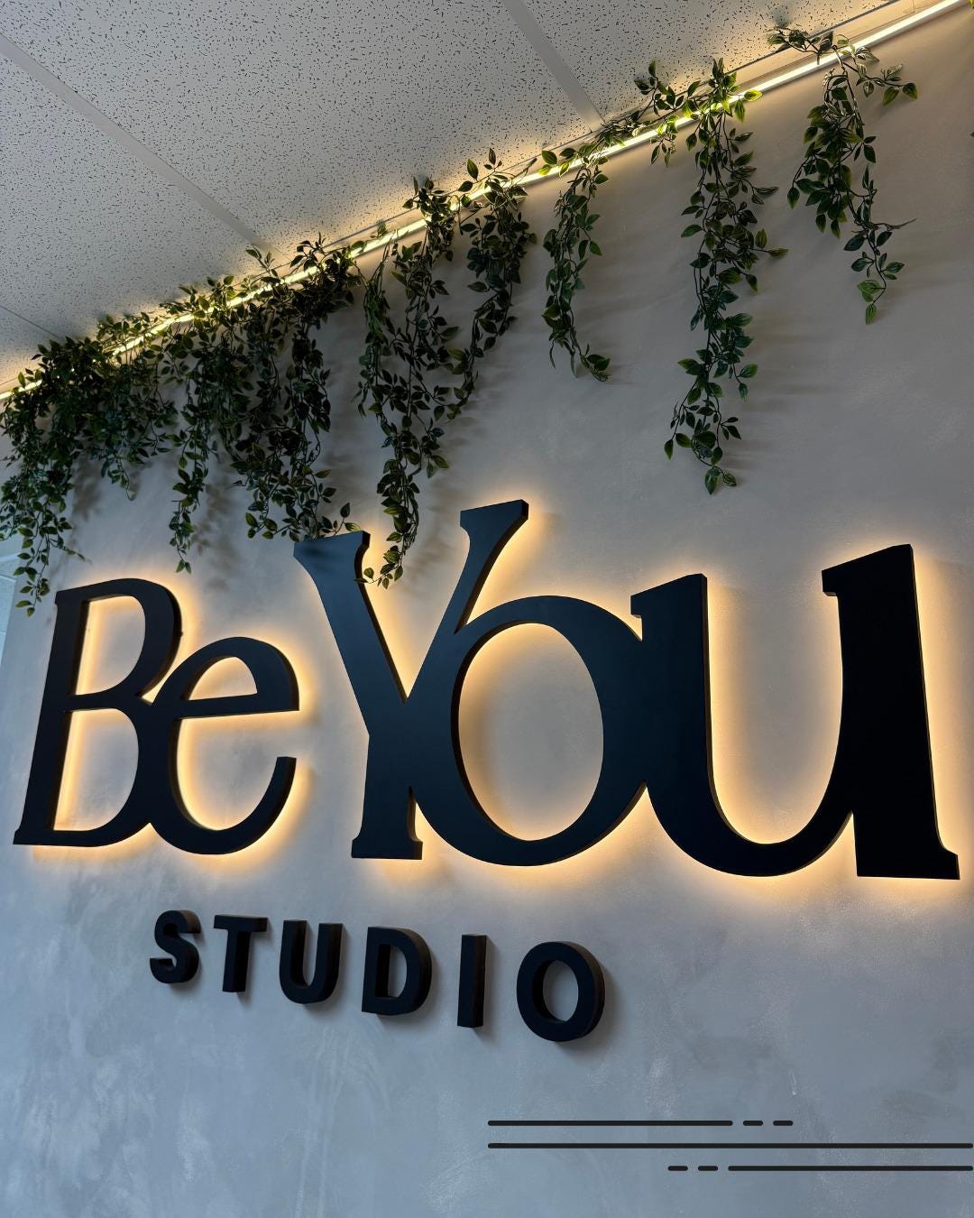 Beauty Salon Sign, Custom Logo Signage, Metal Backlit Sign, 3D Business ...