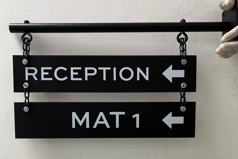 Storefront Blade Sign, Hanging Blade Sign Custom, Double Sided Sign ...