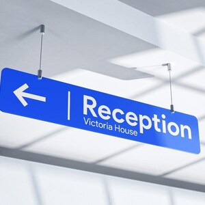 Ceiling Mounted Sign | Double Sided Sign | Adverting Display Sign ...