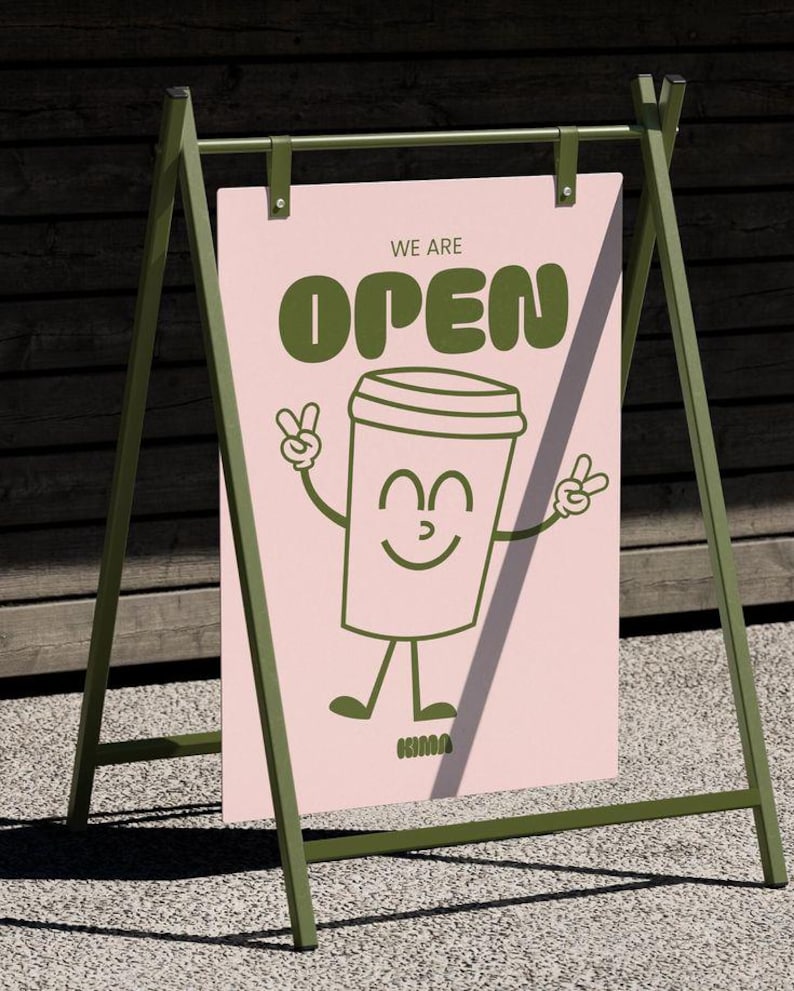 Custom Sidewalk Signs, A-frame Outdoor Sidewalk Signs, Sandwich Signage ...