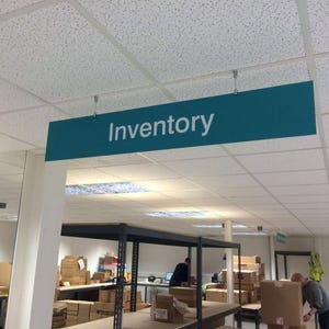 Ceiling Mounted Sign | Double Sided Sign | Adverting Display Sign ...