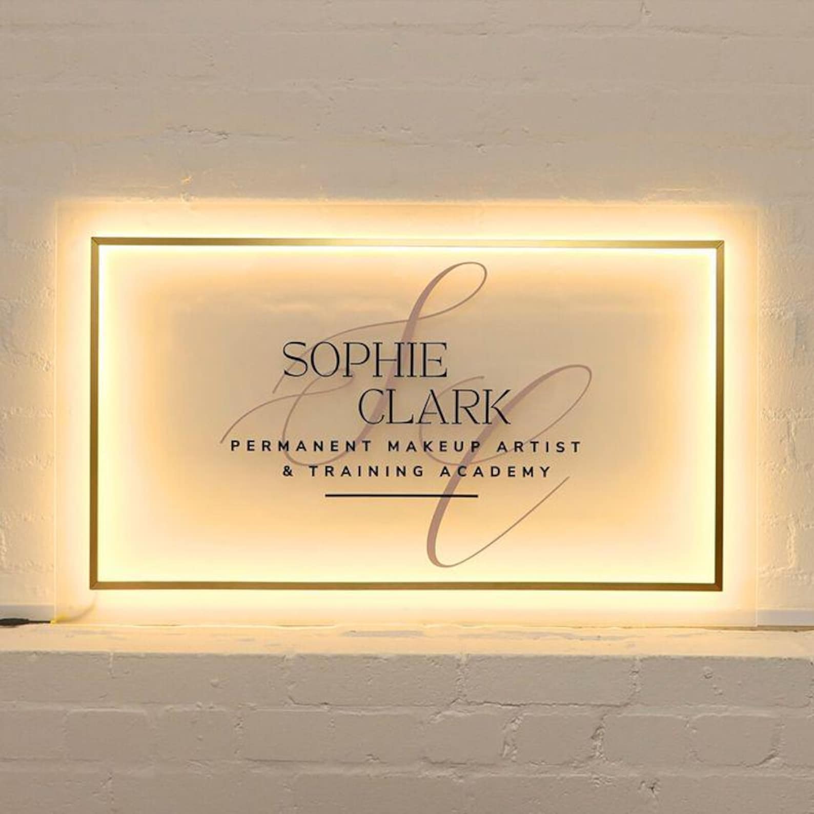 Acrylic Rectangular Business Logo Signs, Unique Wall and Door Office ...