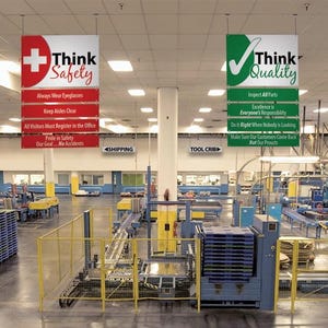 Ceiling Mounted Sign | Double Sided Sign | Adverting Display Sign ...