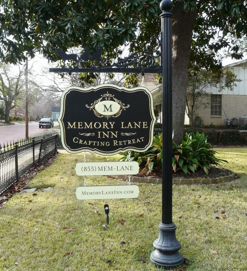 Storefront Blade Sign, Hanging Blade Sign Custom, Double Sided Sign ...