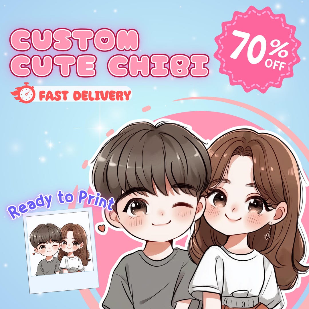 Custom Chibi, Couple Chibi, Chibi Character, Chibi Logo, Cute Chibi ...