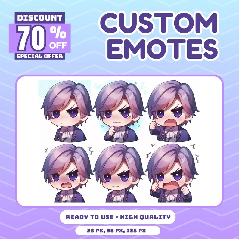 Custom Twitch Emotes | Animated Emotes | Vtuber Emote | Anime Emote ...
