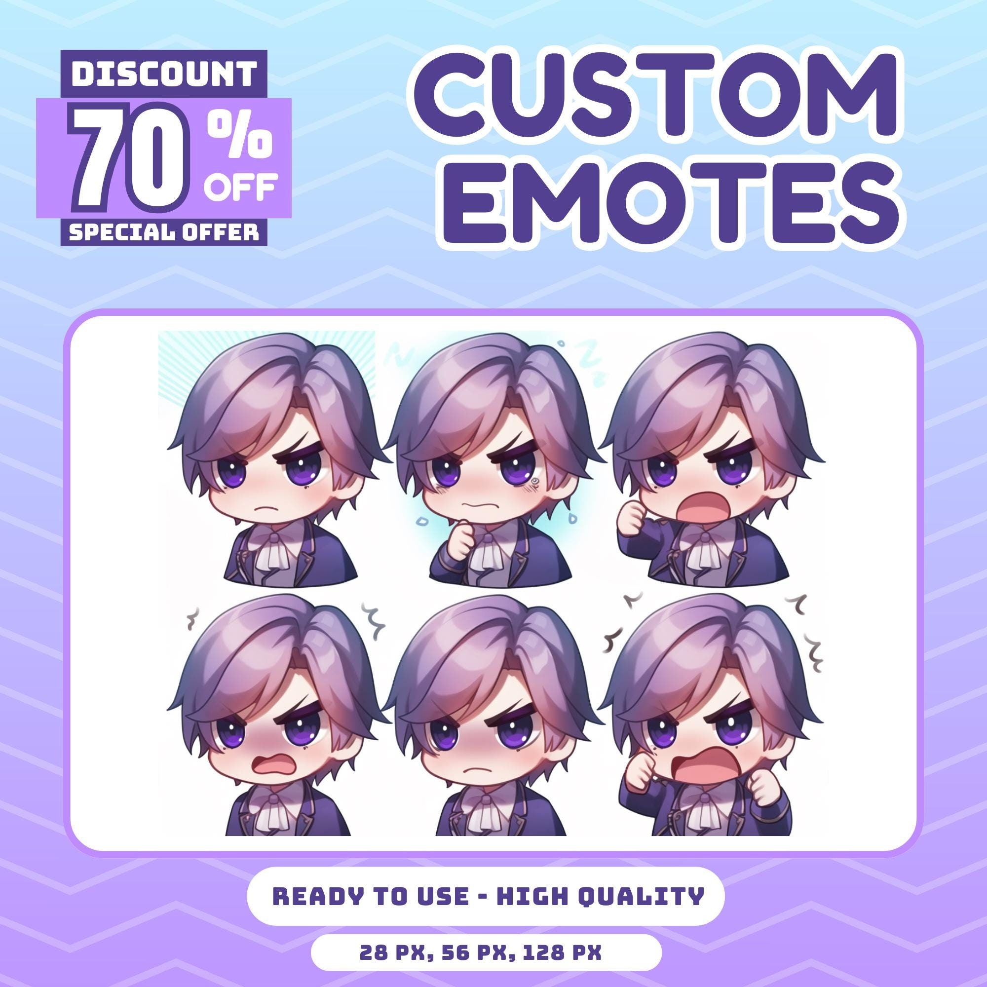 Custom Twitch Emotes Animated Emotes Vtuber Emote Anime Emote Animated ...