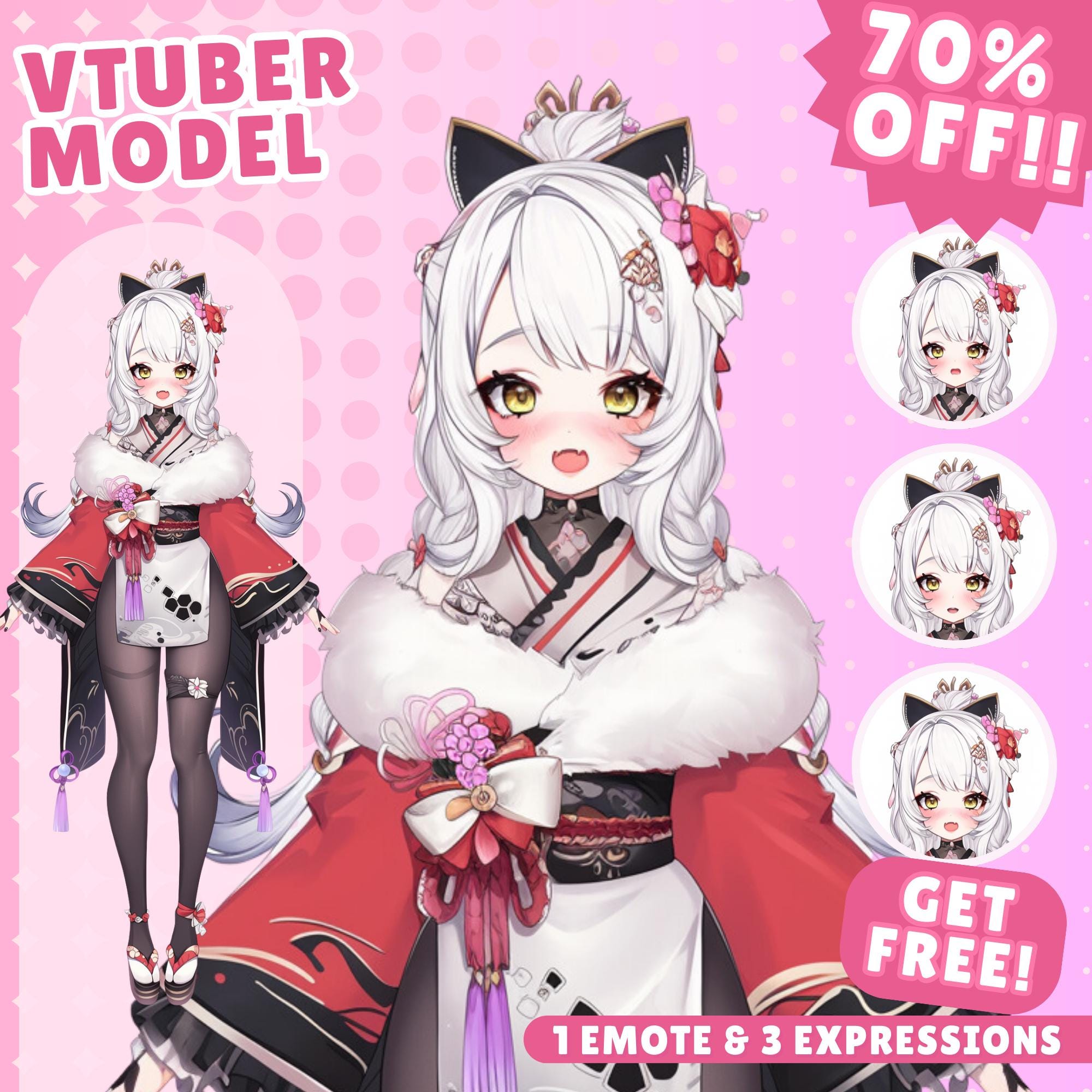 Live2d Vtuber Custom Custom Vtuber Model Vtuber Character Vtuber ...