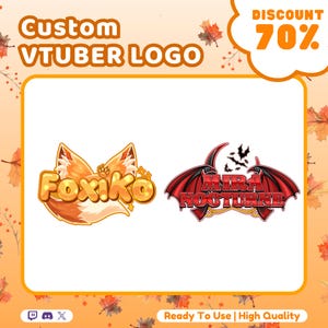 CUSTOM VTUBER LOGO Vtuber Logo Vtuber Cute Logo Custom Cute Vtuber Logo ...