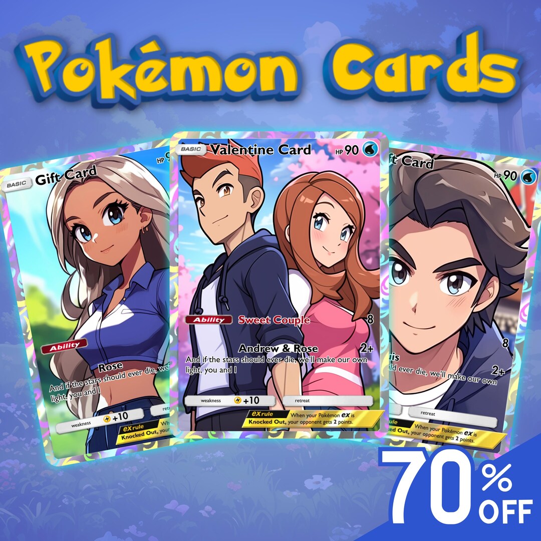 Custom Pokemon Trainer Card, Custom Pokemon Card, Personalized Gift for ...