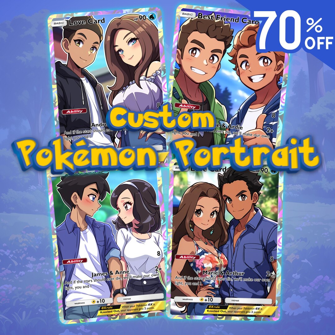 Pokemon Card Commission, Custom Pokemon Card, Personalized Gift for ...
