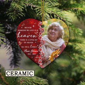 Custom Photo Memorial Ornament 2024, Memorial Day Glass Ornament, Dad ...