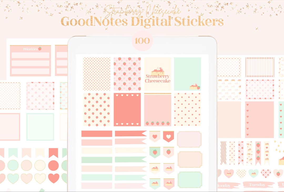 100 Cute Goodnotes Stickers | Fun & High-quality Digital Stickers ...