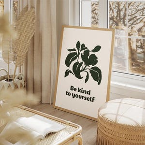 Self Care Motivational Poster Mental Health Print Self Love Affirmation ...