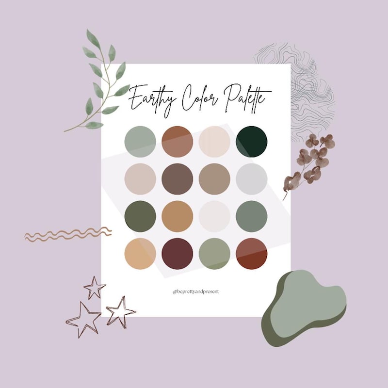 Earthy Color Palette - Etsy