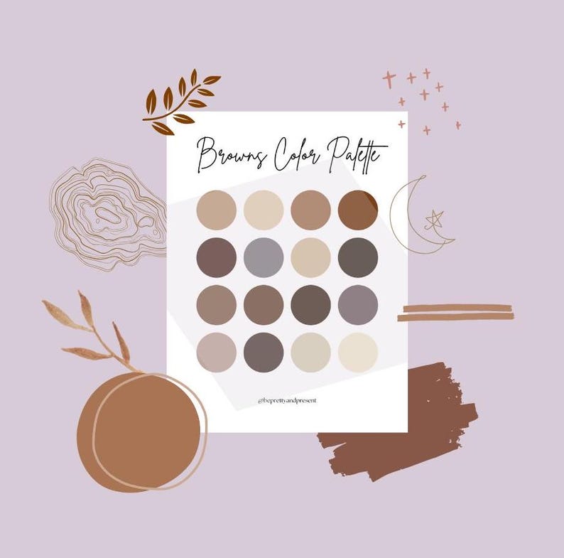 Browns Color Palette - Etsy
