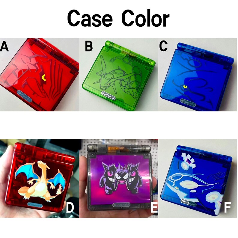 Custom Modded Gameboy Advance SP With New 3rd Party Case/ IPS Screen/ Type C Charging Renewed ...