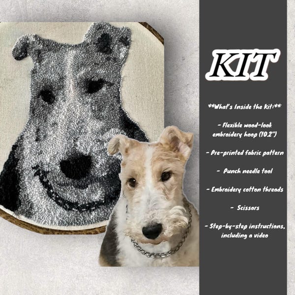 Custom Dog Punch Art - Etsy UK