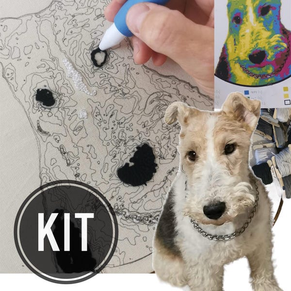 Punch Needle Dog - Etsy