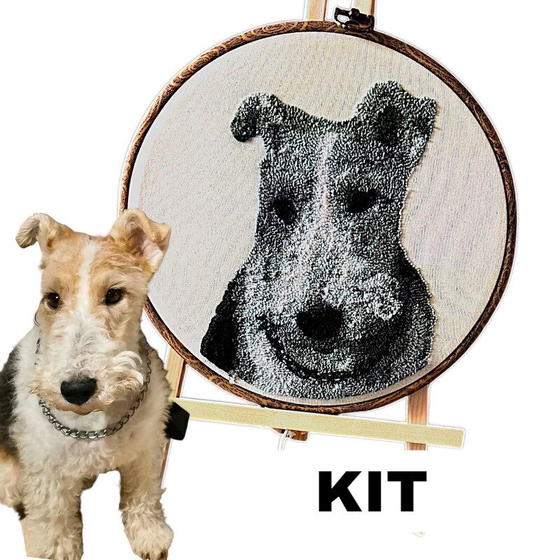Punch Needle Dog - Etsy