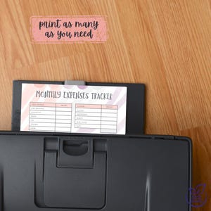 Expense Tracker Printable Budget Sheets Filled-in & Blank Budget ...