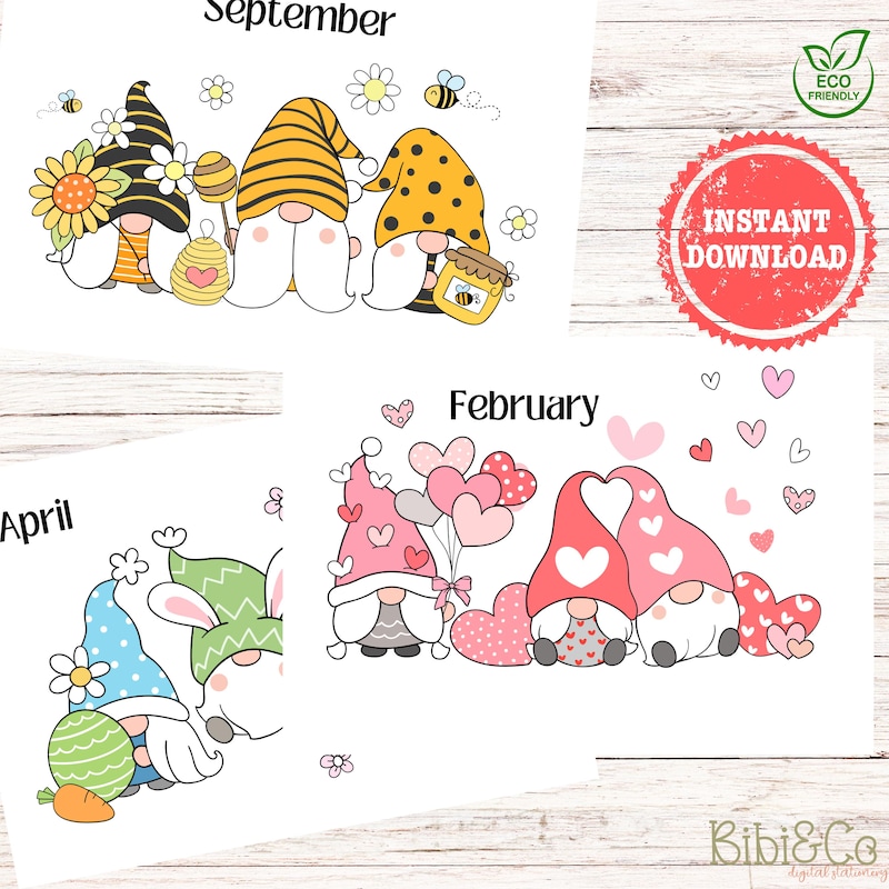 2025 Gnome Calendar - Etsy