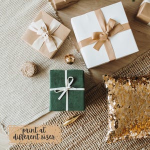 Printable Christmas Gift Tags Earthy Tones Christmas Gift Labels Set of ...