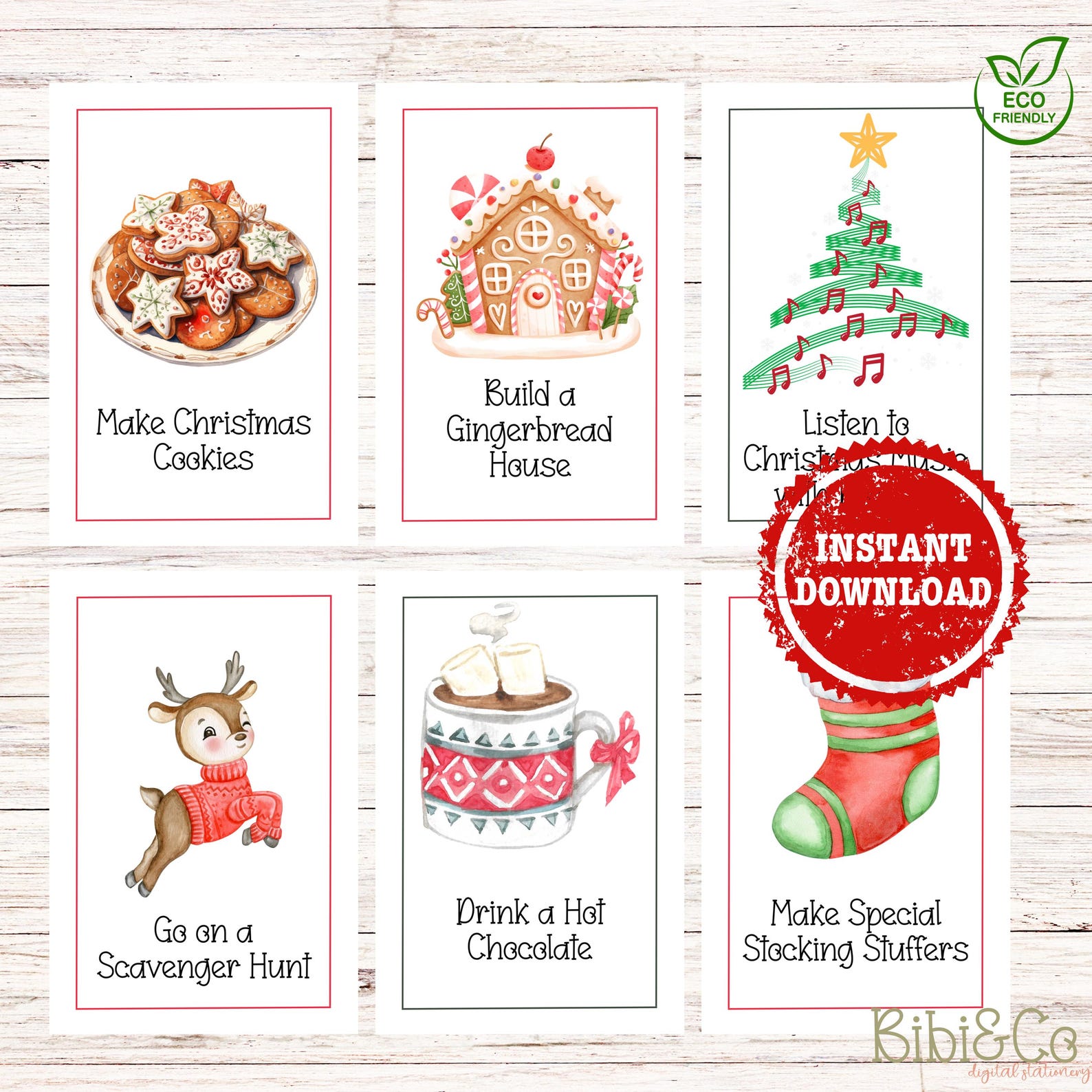 30 Christmas Activity Cards Advent Calendar Activities Family Fun ...