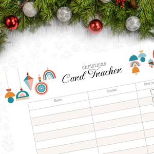 Printable Christmas Planner, Boho Christmas Gift List, Christmas Card ...