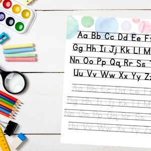 Printable Alphabet Posters & Practice Sheets for School and Homeschool ...