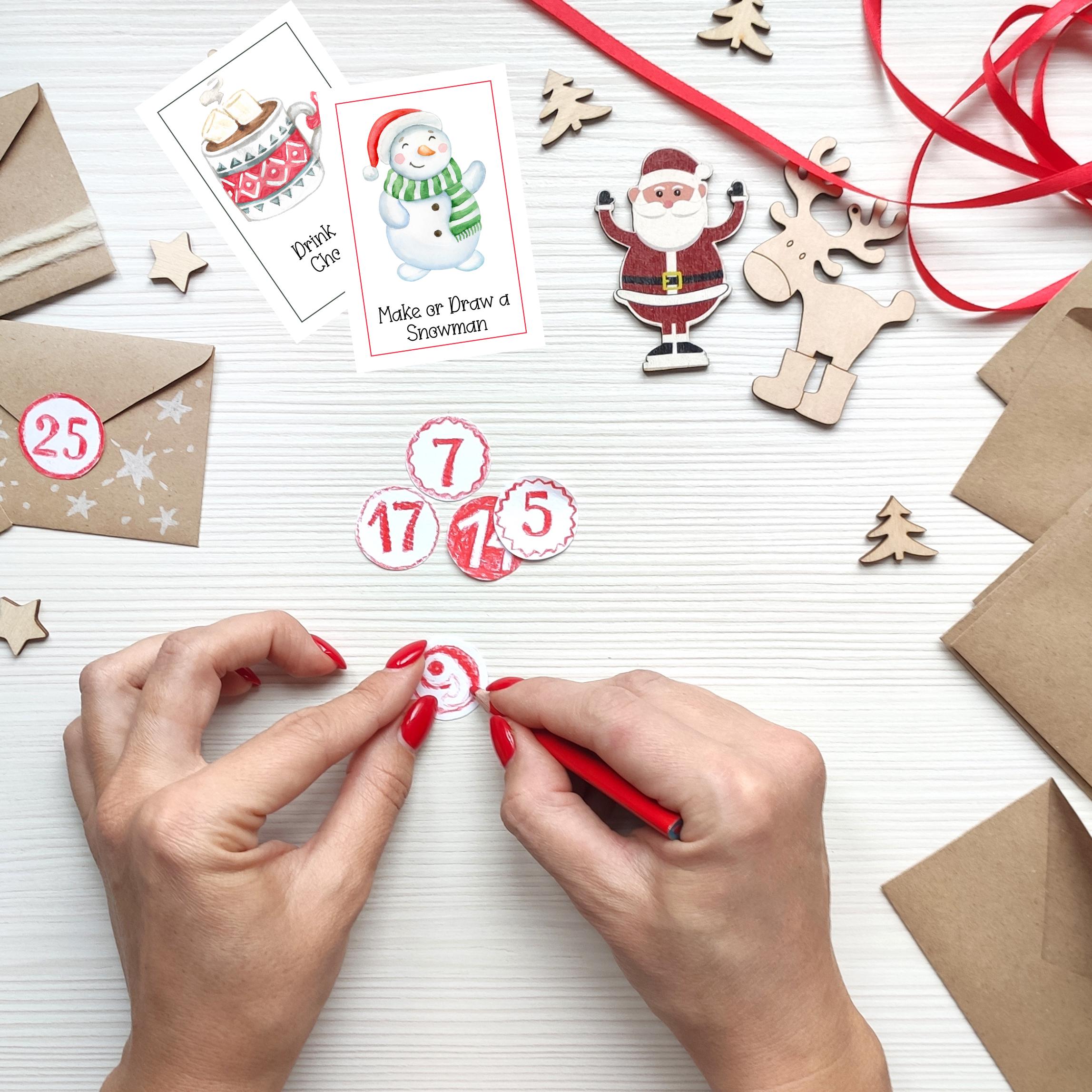 30 Christmas Activity Cards Advent Calendar Activities Family Fun ...