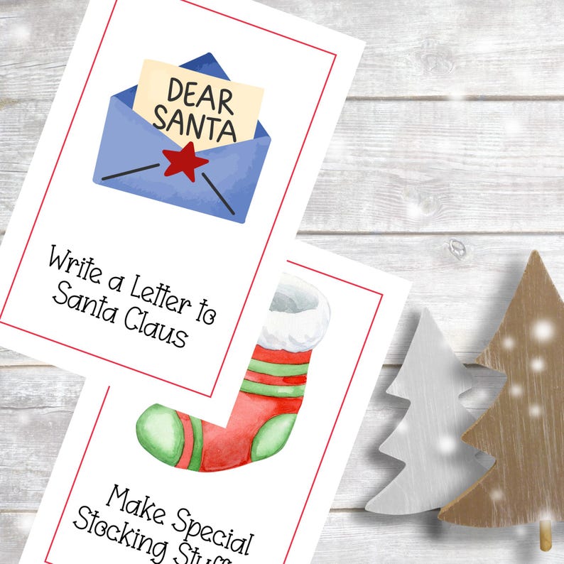 30 Christmas Activity Cards Advent Calendar Activities Family Fun ...