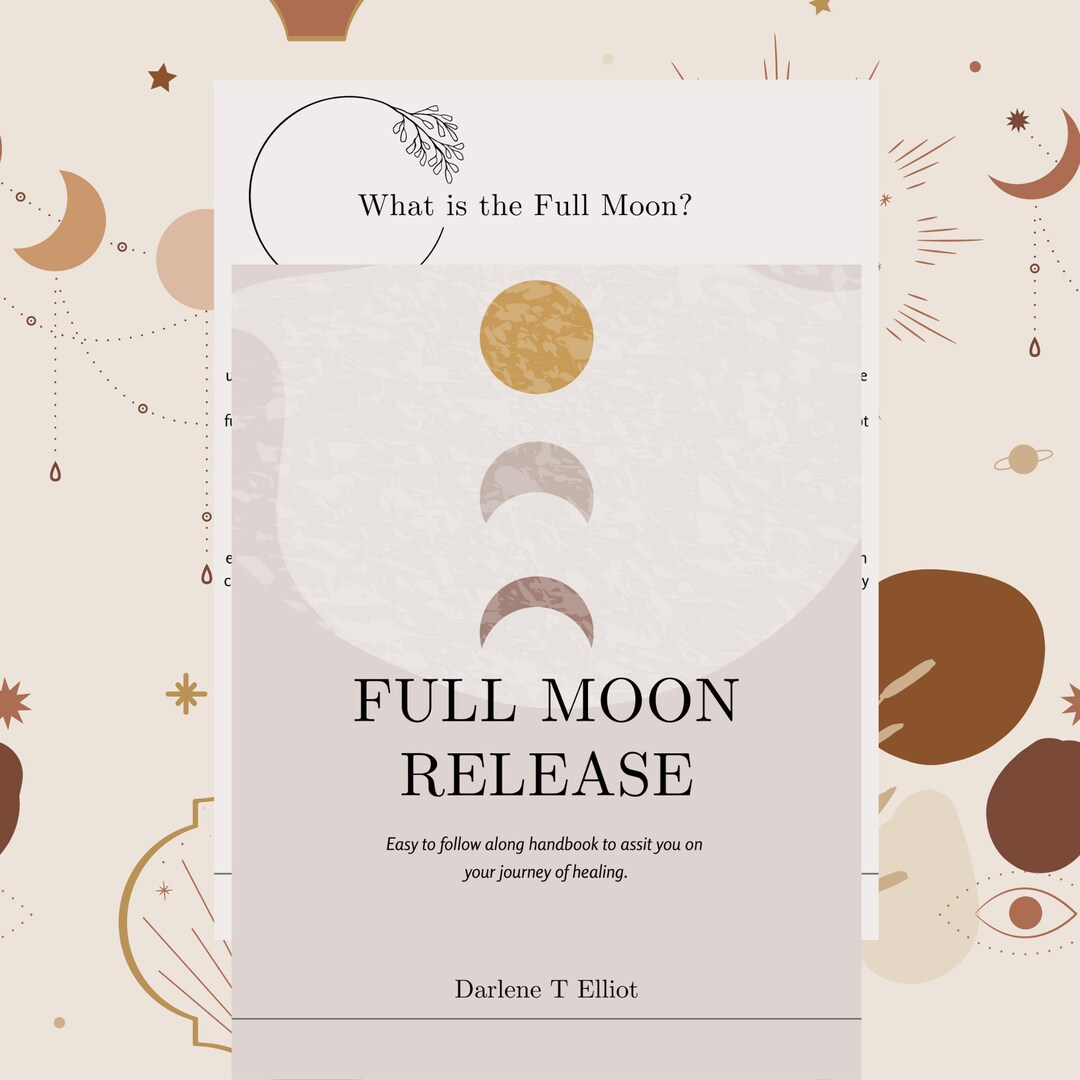 Full Moon Release Worksheet 12 Pages to Help Release What Does Not ...