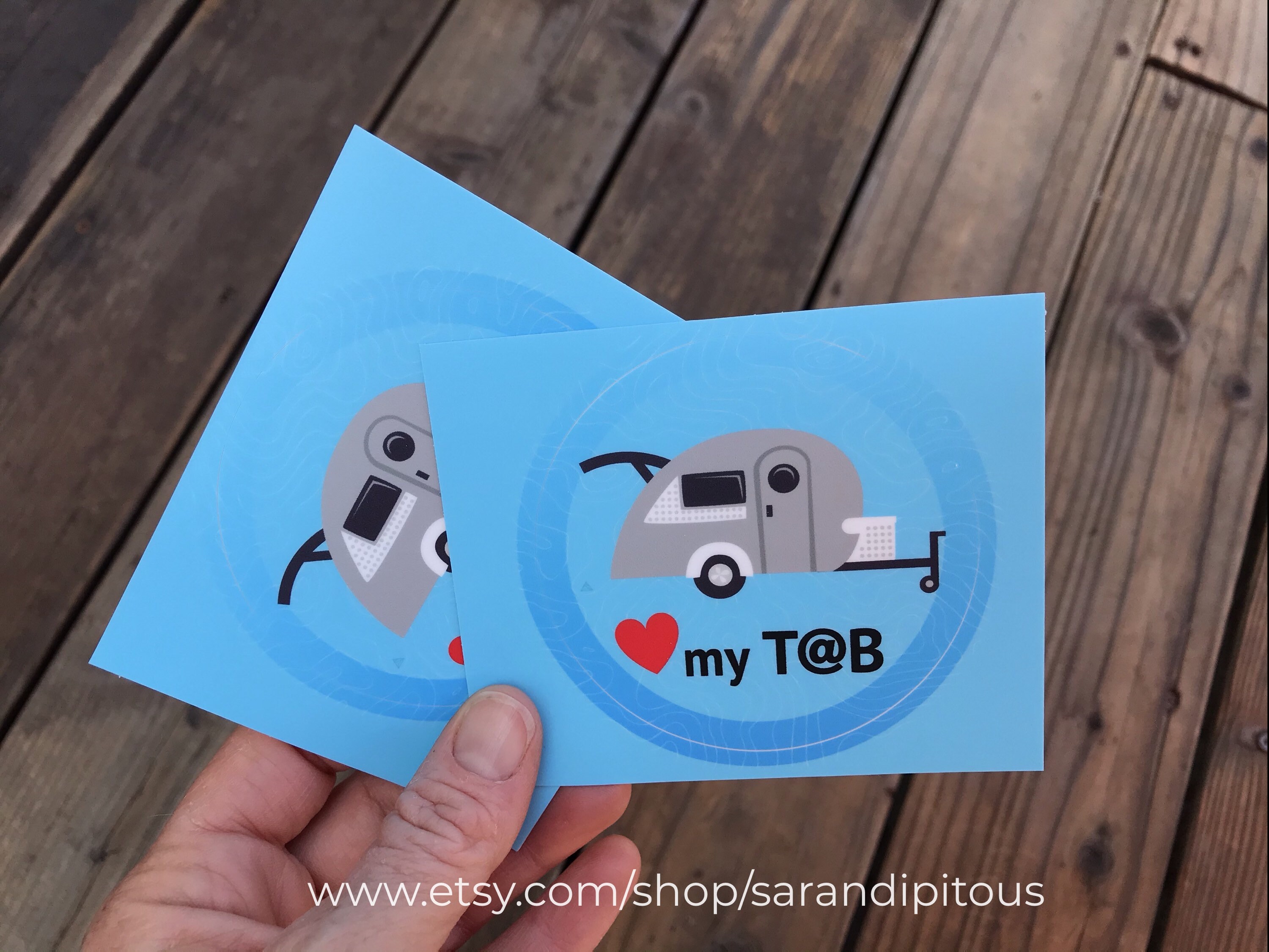 TB CS Trailer Sticker Happy Camper TAB TB Trailer - Etsy