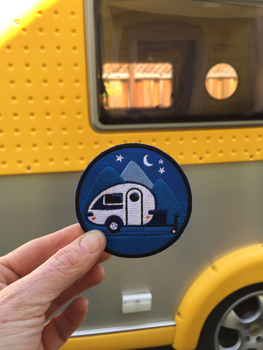 TB, Tab Trailer, Embroidered Patch, Happy Camper, Teardrop, Camping ...