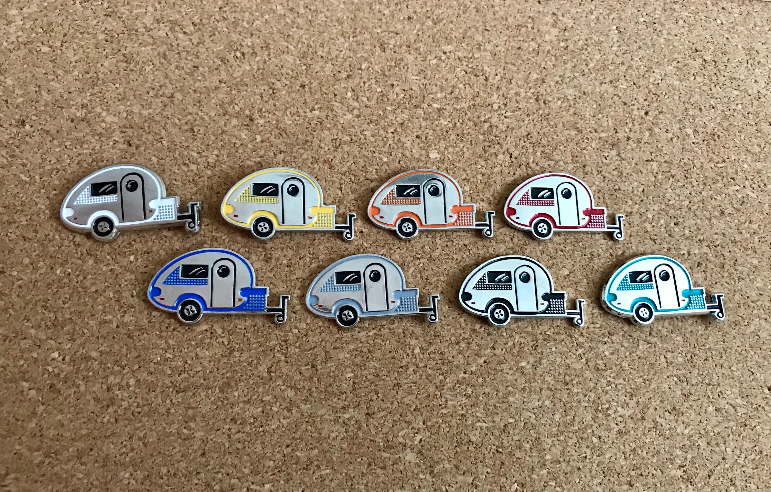 Tiny Trailer Enamel Pin, TB Trailer, Happy Camper, Teardrop, Camping ...