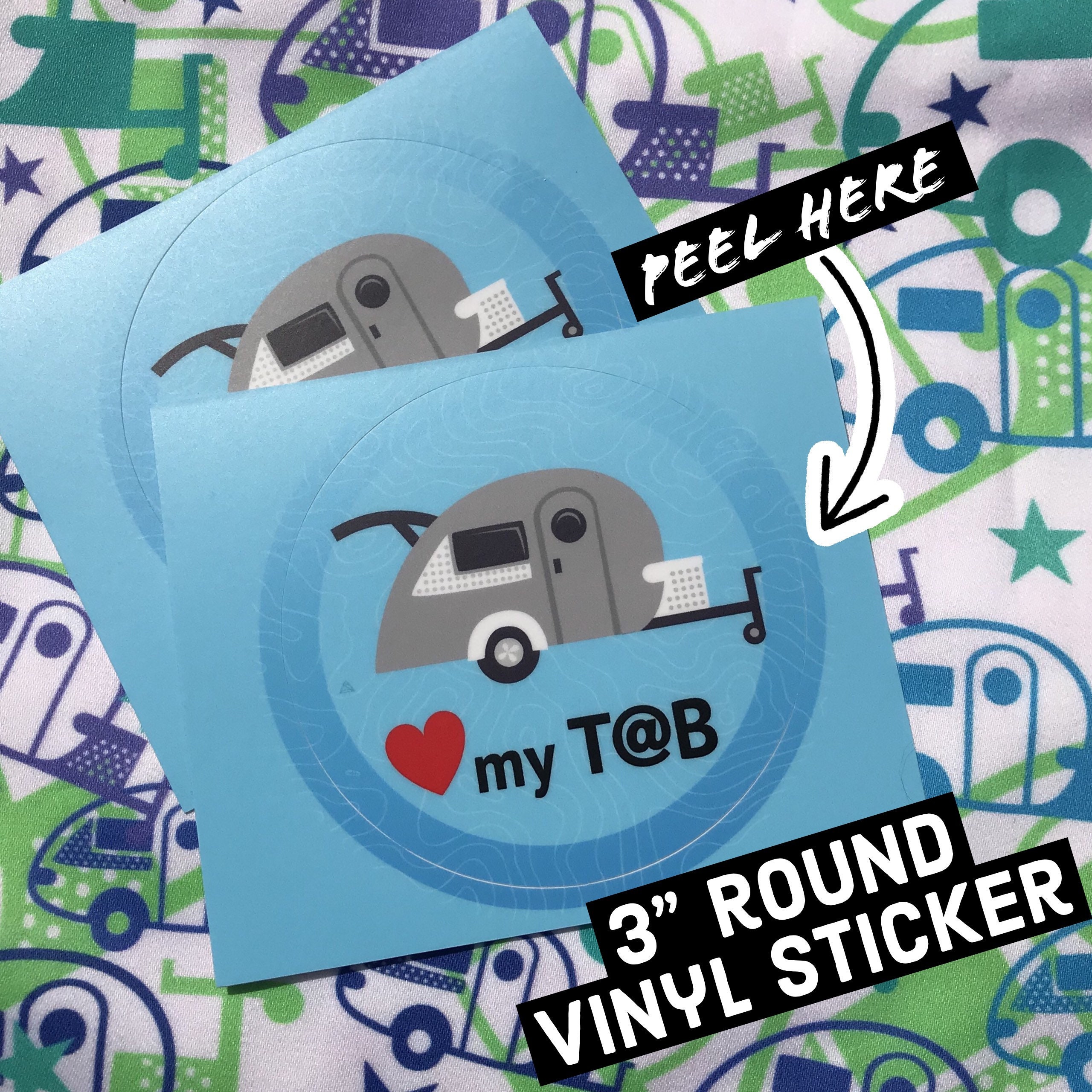 TB CS Trailer Sticker Happy Camper TAB TB Trailer - Etsy