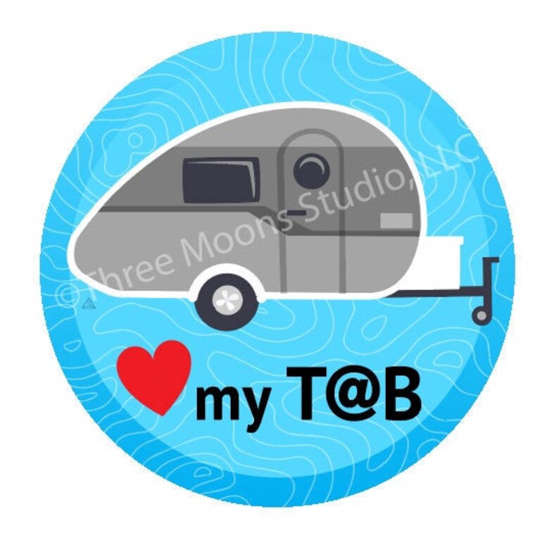 TB Caravan Sticker Happy Camper, TAB320, TB320, European Tab, Trailer ...