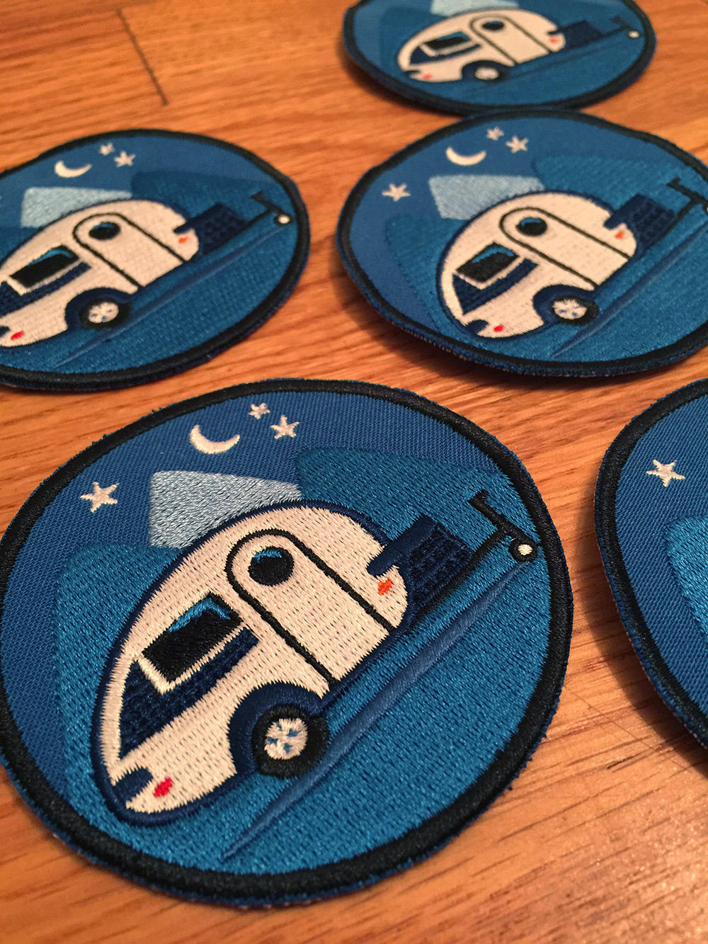 TB, Tab Trailer, Embroidered Patch, Happy Camper, Teardrop, Camping ...
