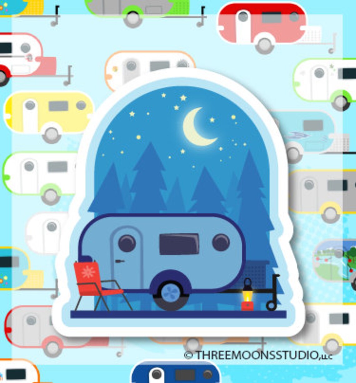 Tada in the Woods Sticker Tada Trailer Vinyl Sticker - Etsy