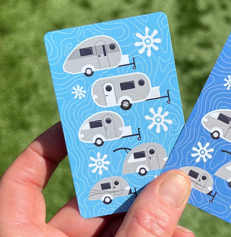 Tab Trailers Playing Cards : LIGHT BLUE - Etsy